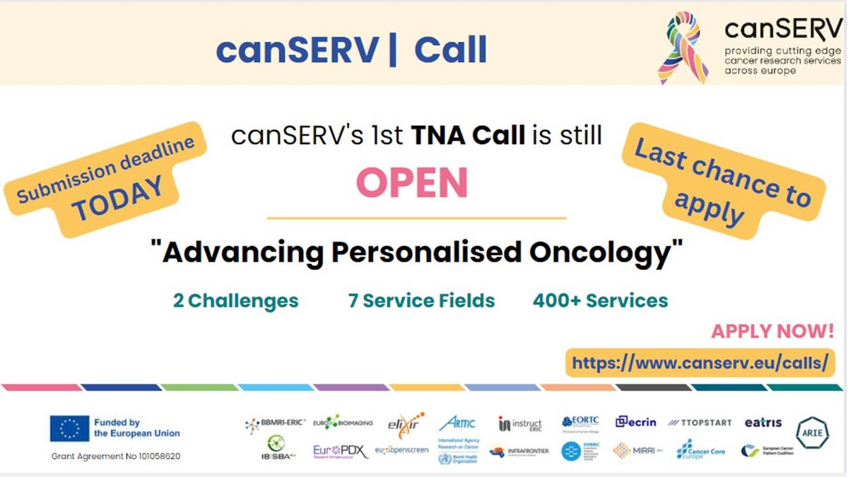 EU-OPENSCREEN: New funding available for cancer research: CanSERV first TNA calls now open