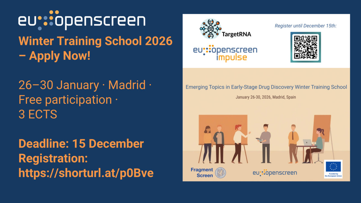 EU-OPENSCREEN: Join us in Madrid from 26–30 January 2026 for the Winter Training School ...